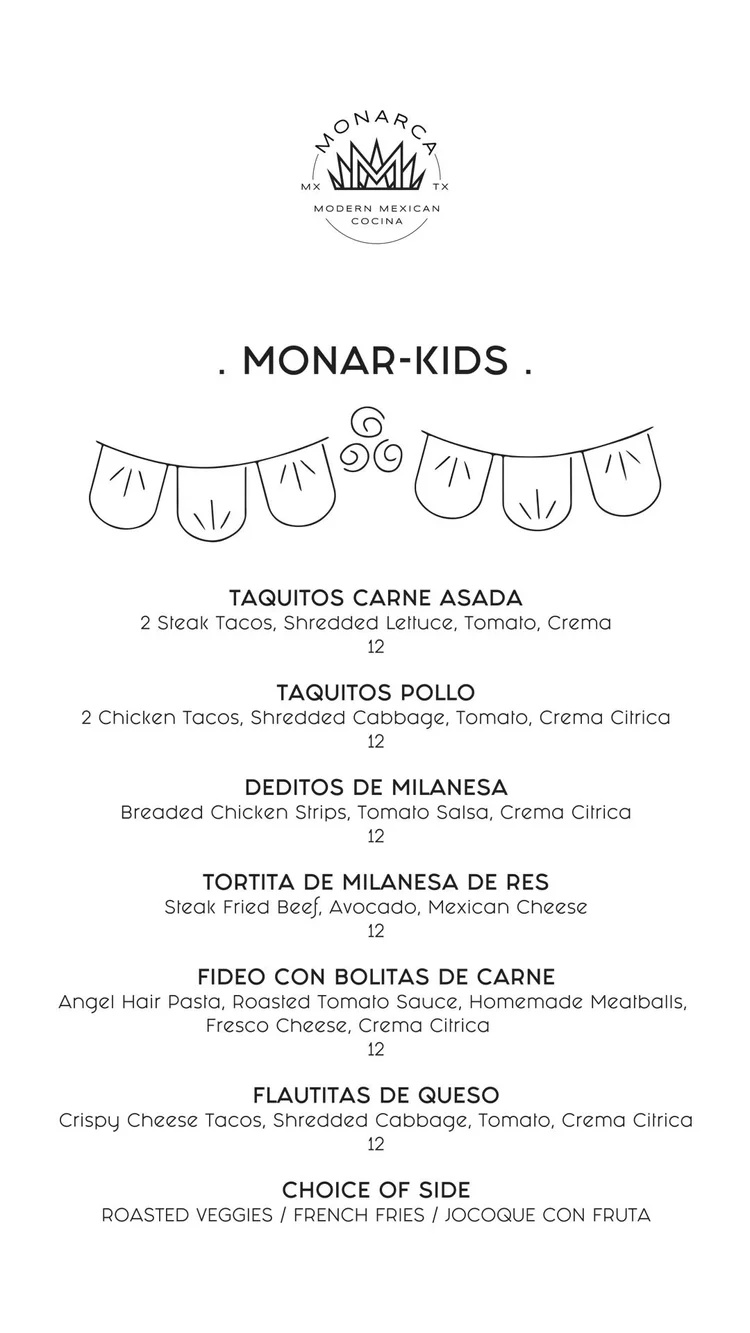 Menu | Explora nuestro menú y reserva ahora — Monarca Restaurante