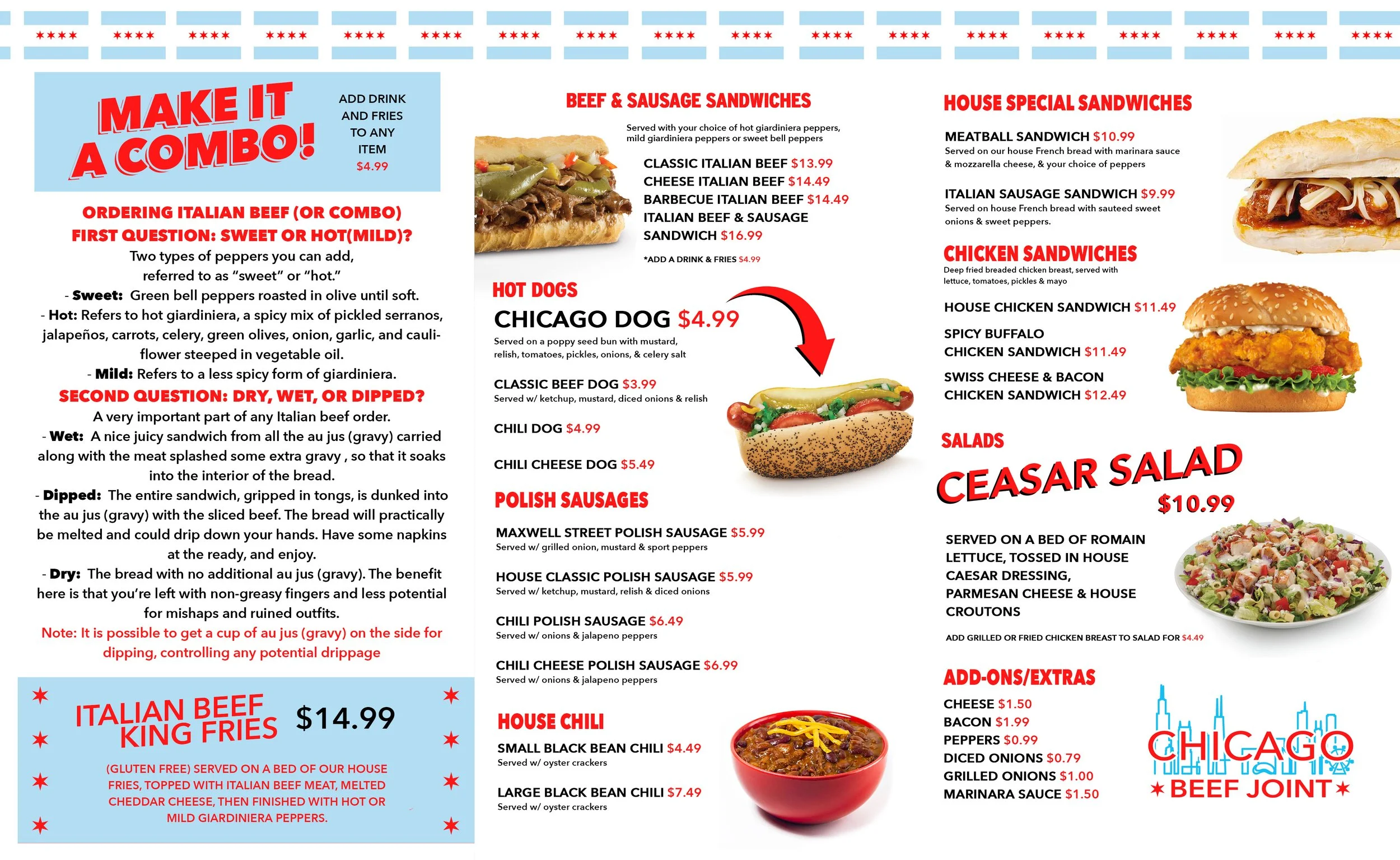 Menu — Chicago Beef Joint