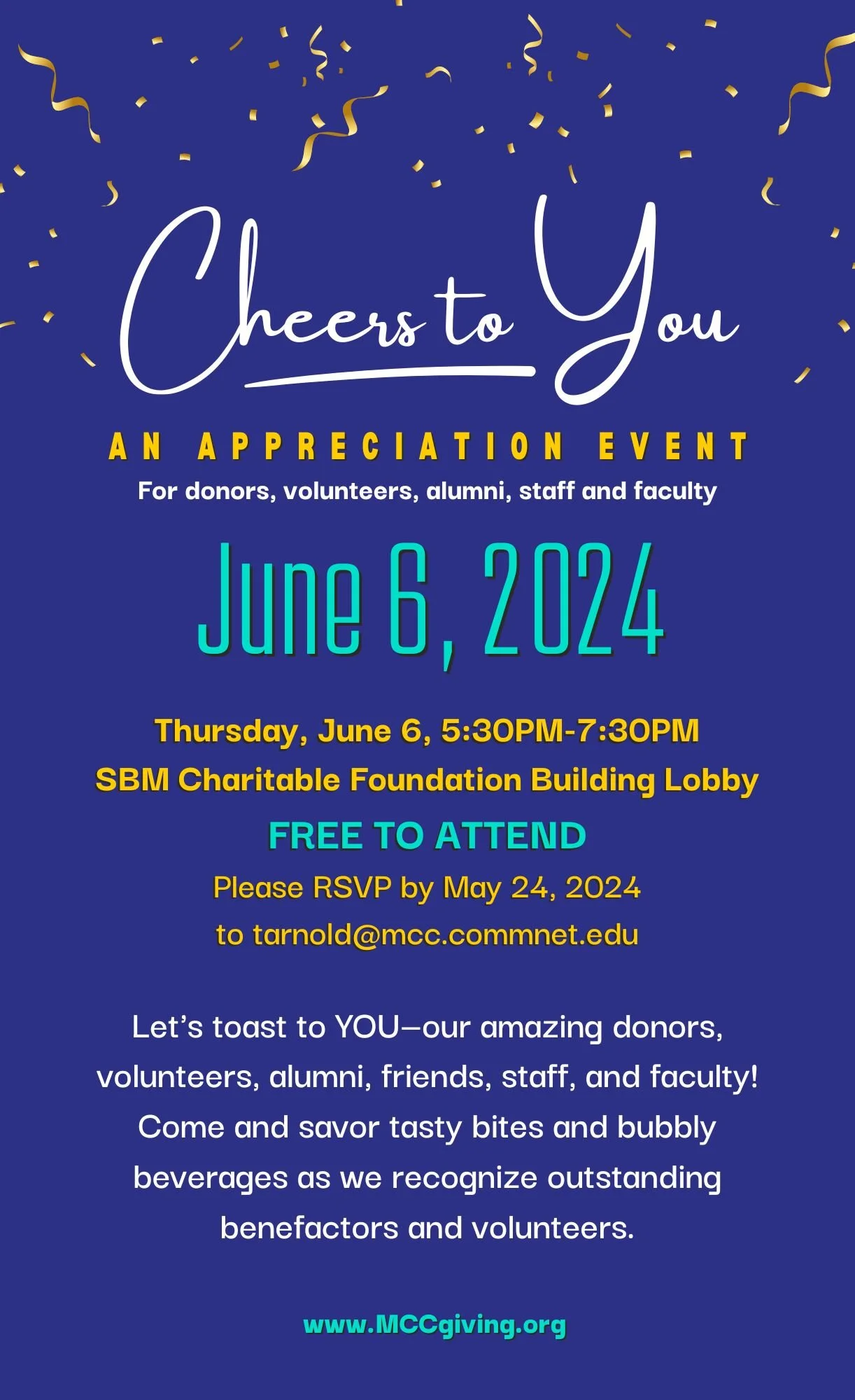 MCC Foundation Donor and Volunteer Appreciation Reception
