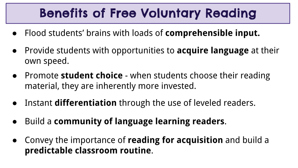 Get Your World Language Students Reading with a Free Voluntary Reading ...