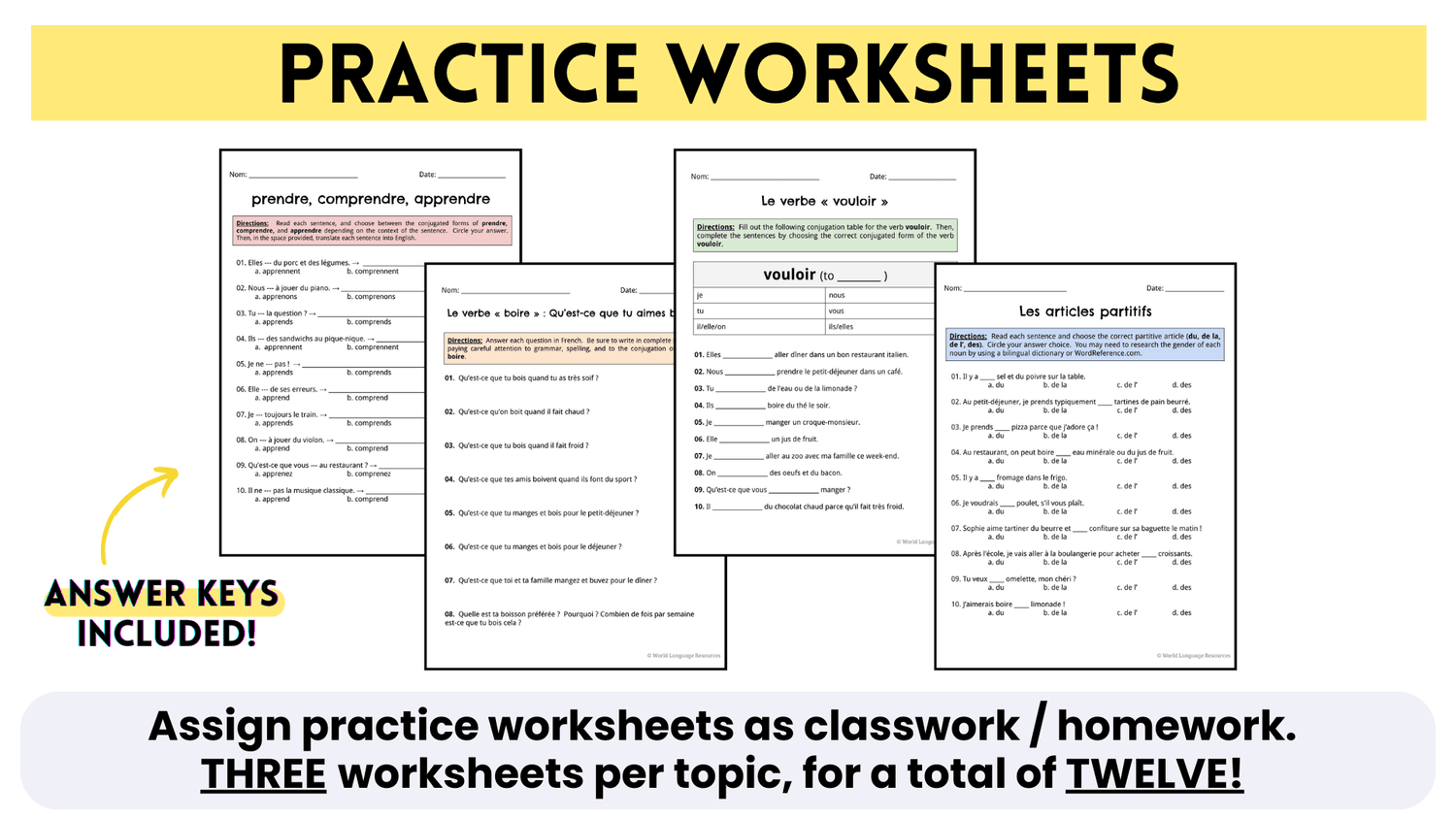 French, Spanish, and Italian Food Unit Lesson Planning — World Language ...