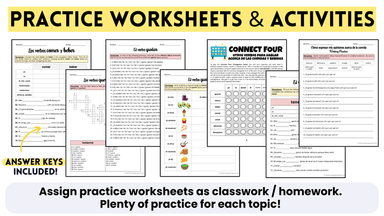 French, Spanish, and Italian Food Unit Lesson Planning — World Language ...