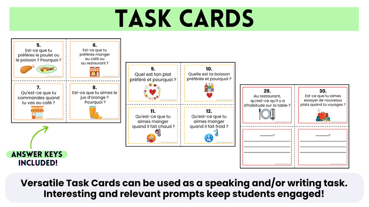 French, Spanish, and Italian Food Unit Lesson Planning — World Language ...