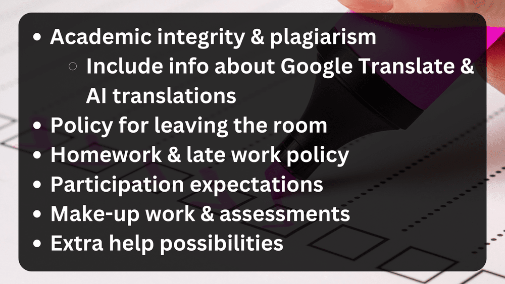 Essential Elements of an Effective World Language Course Syllabus ...