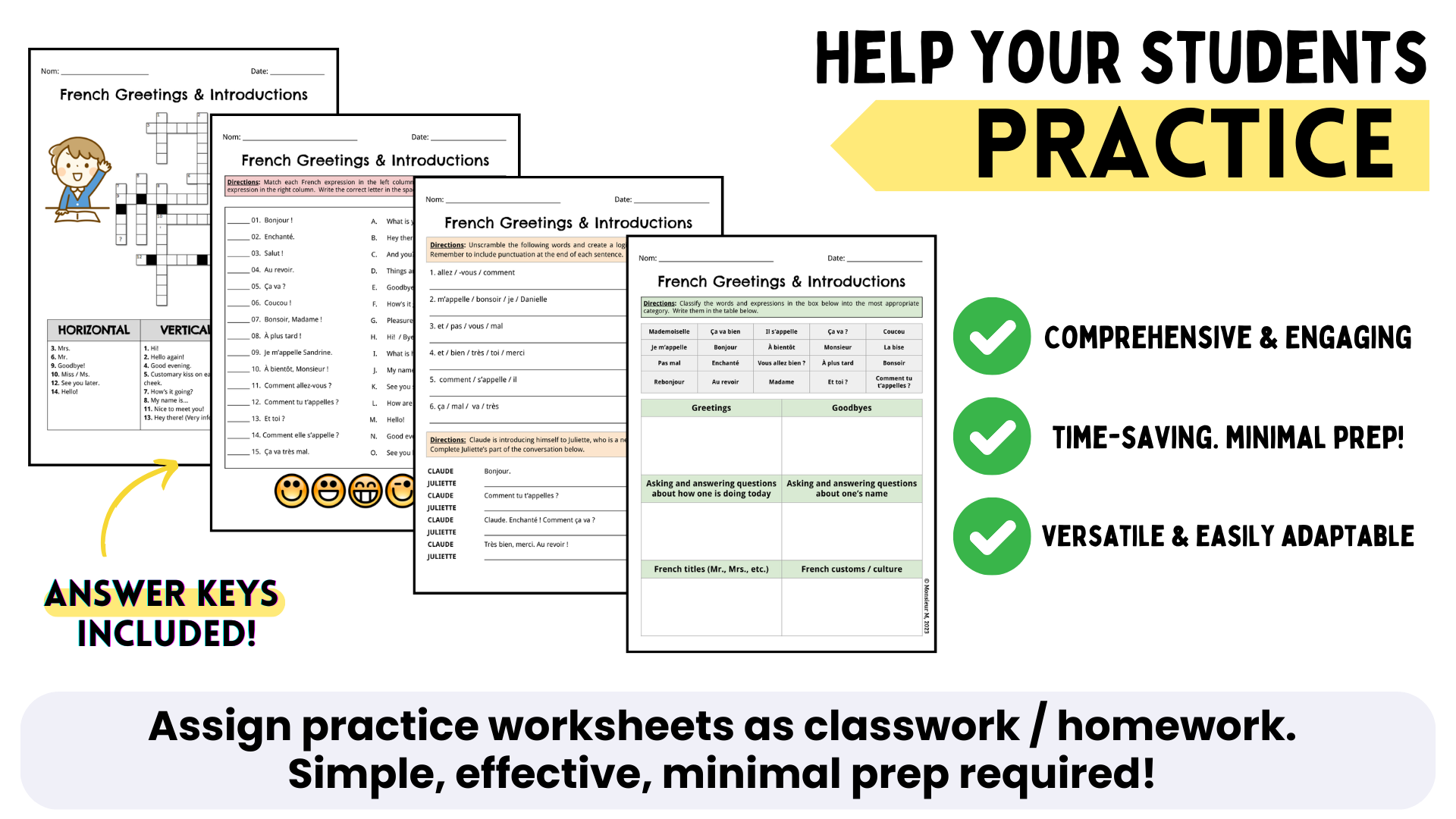 Back to School Unit & Lesson Planning for the First Month of French ...
