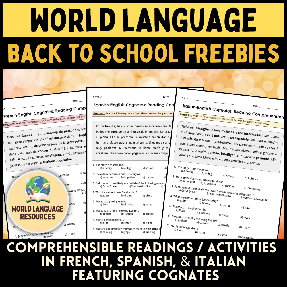 Back to School Unit & Lesson Planning for the First Month of French ...