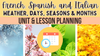 French, Spanish, and Italian Weather, Days of the Week, Seasons, Months ...