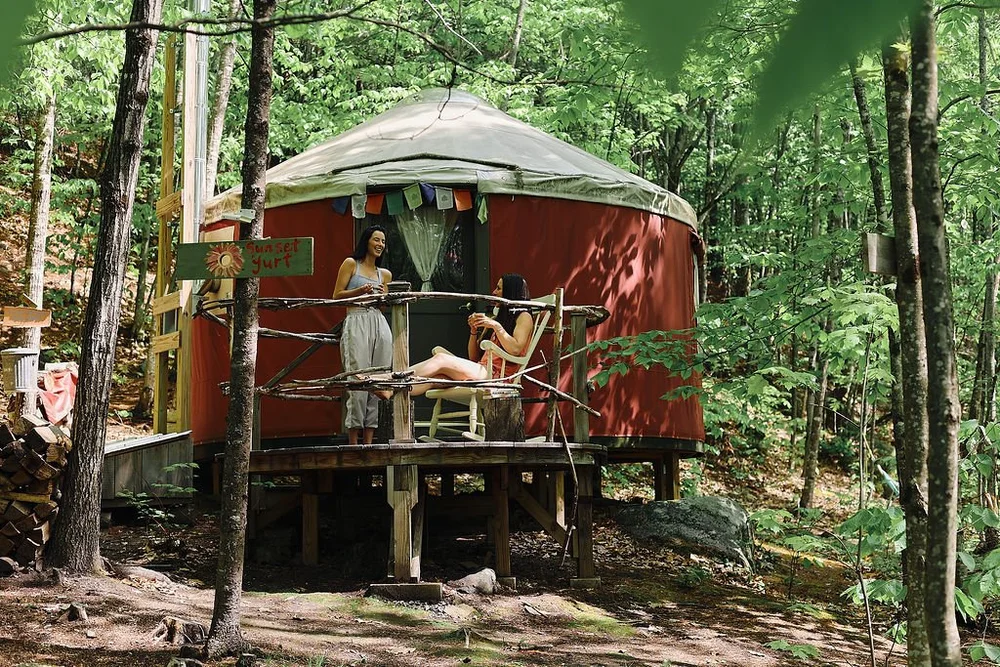 Sustainable Accommodations | Cabins, Yurts, and Serene Retreat Spaces ...