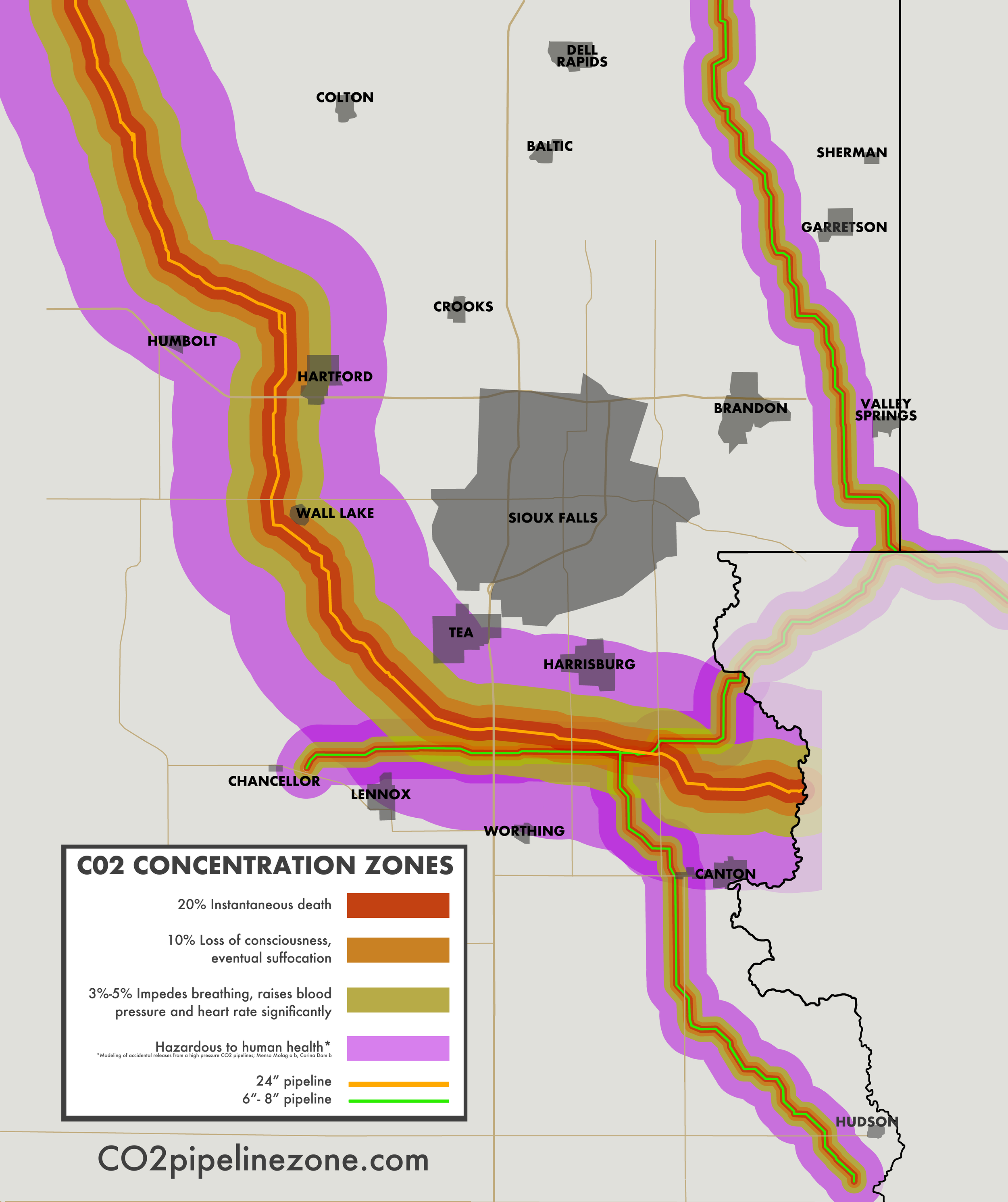 CO2 Pipeline Kill Zone