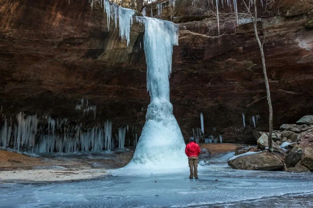 Hiking To A Completely Frozen Copperas Falls In Red River Gorge — Adam ...