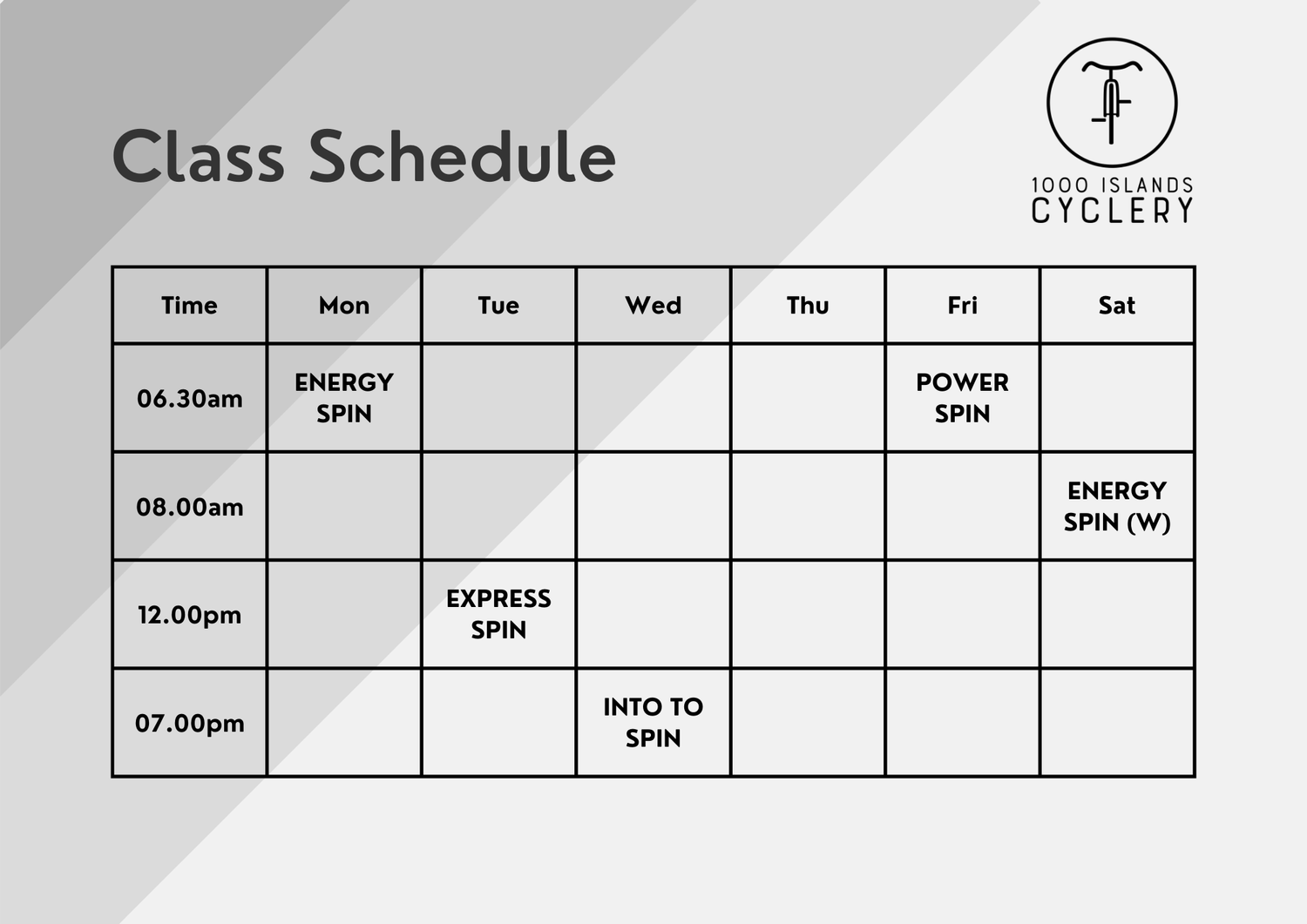Spinning classes Spin Class — 1000 Islands Cyclery