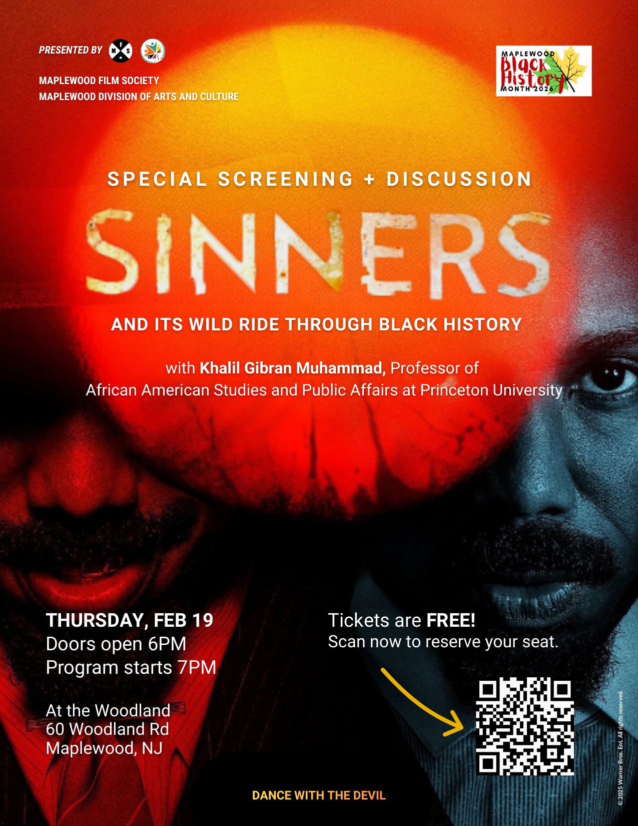 Maplewood Film Society and Maplewood Arts & Culture Present: Sinners ...