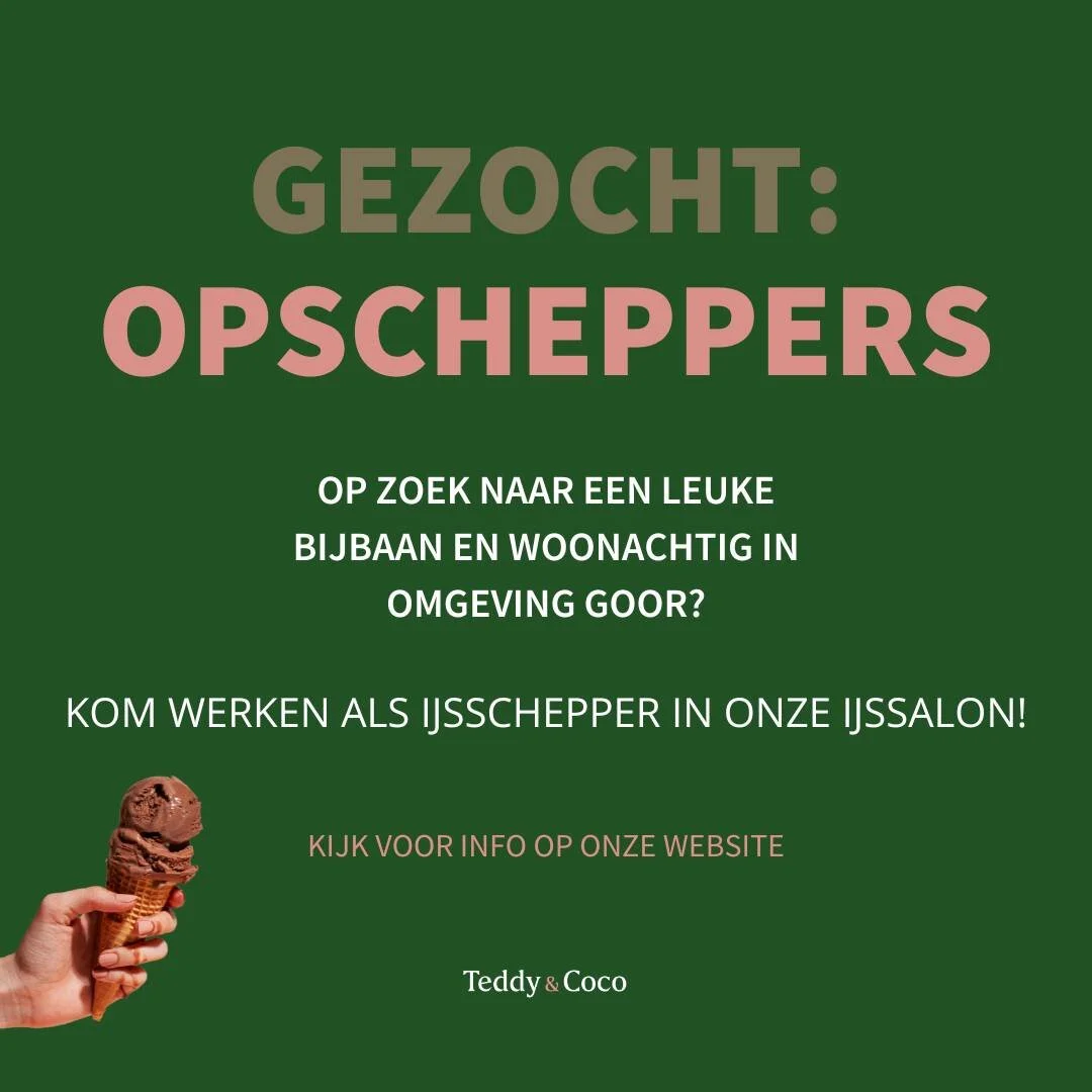 Teddy & Coco - Heerlijk ambachtelijk IJs en Chocolade uit Goor