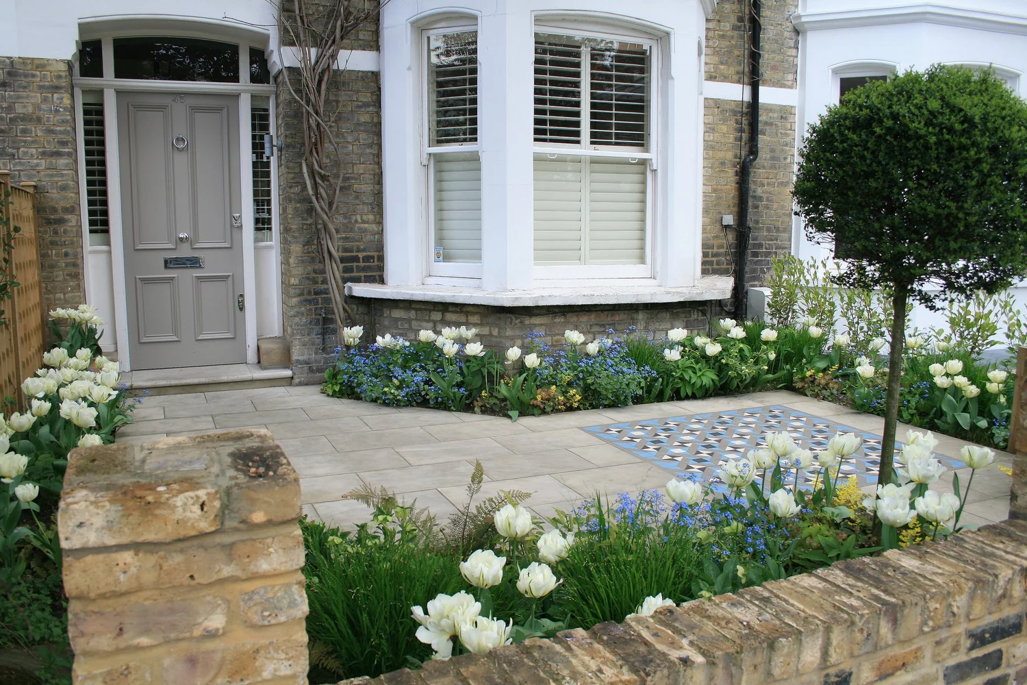 Front garden mosaic tiles London — Joanna Archer