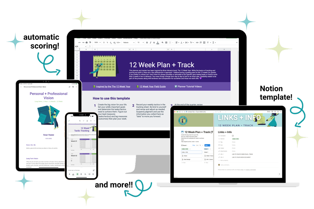 12 Week Plan + Track — Mindful Marks