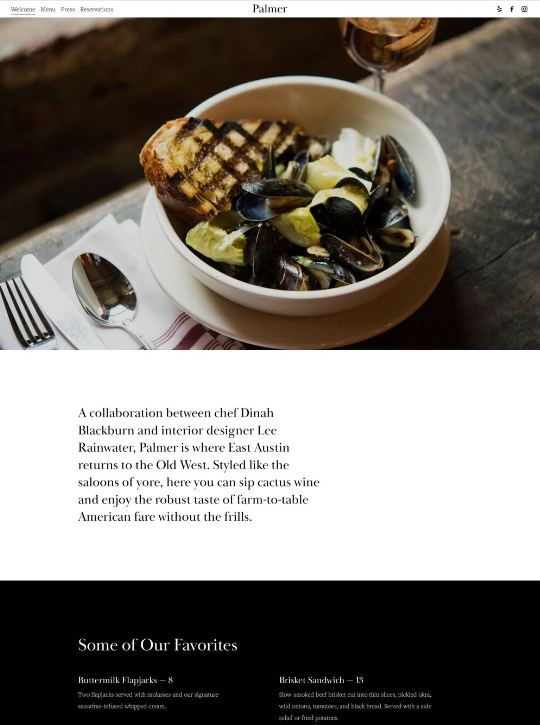 Best Squarespace Templates for Restaurant And Food Websites