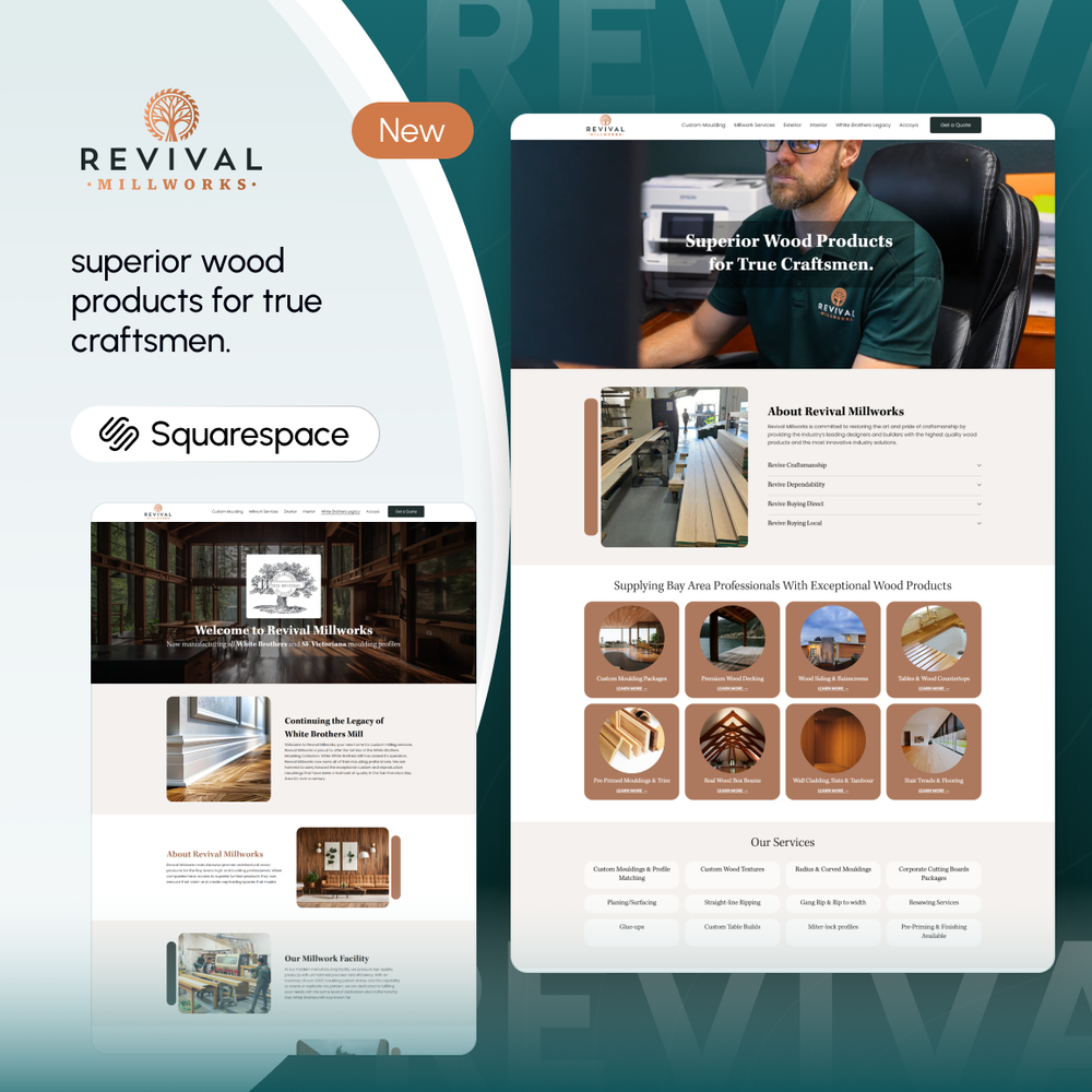 Our custom squarespace website design Showcase | Squareko