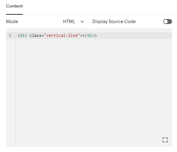 How to create a vertical line in Squarespace 7.1 website
