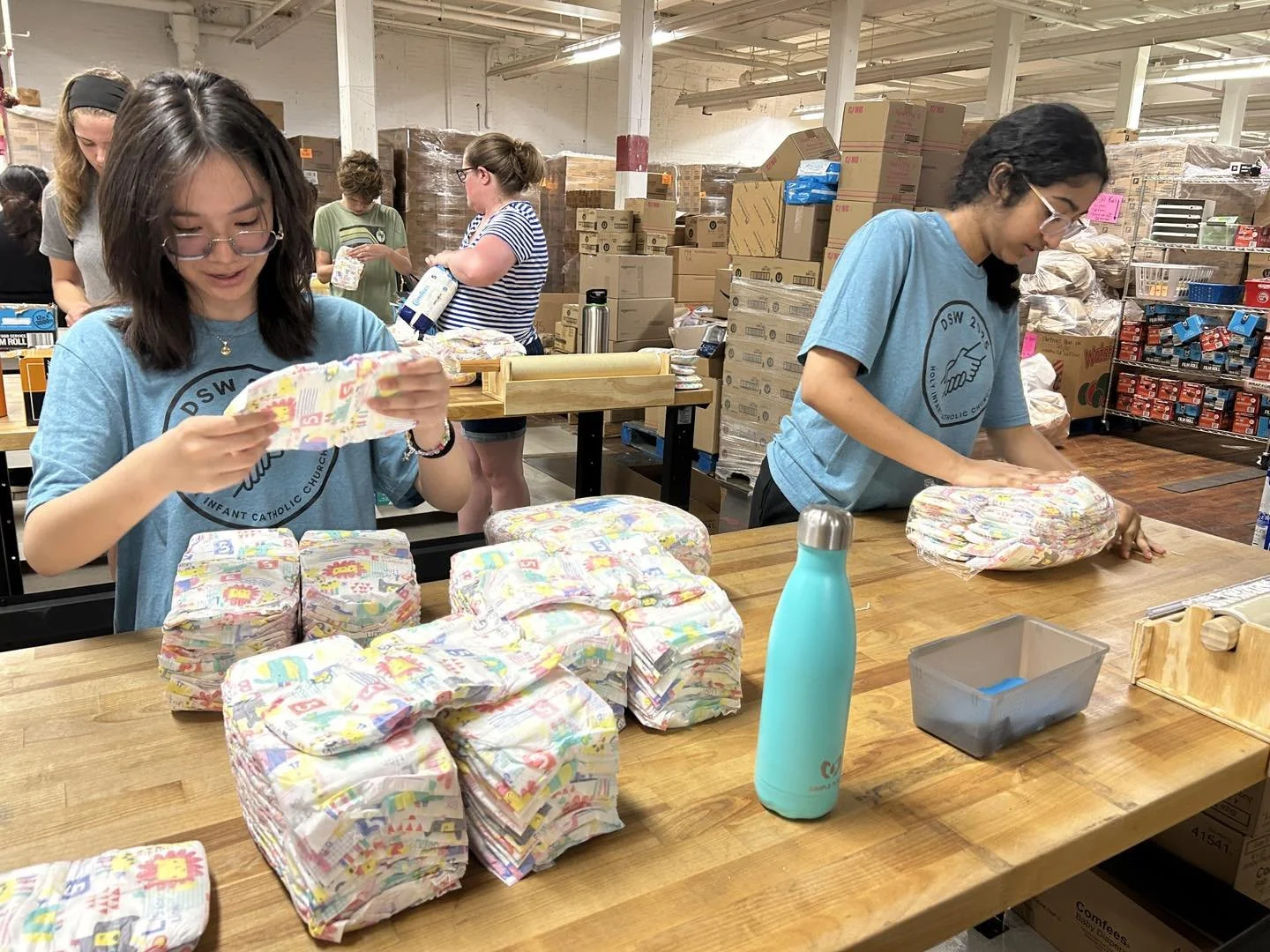 Teens Volunteer at the North Carolina Diaper Bank — Oblates of St ...
