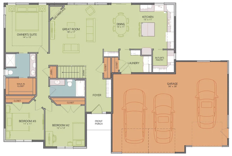 Azalea H1 Plan — Denyon Homes