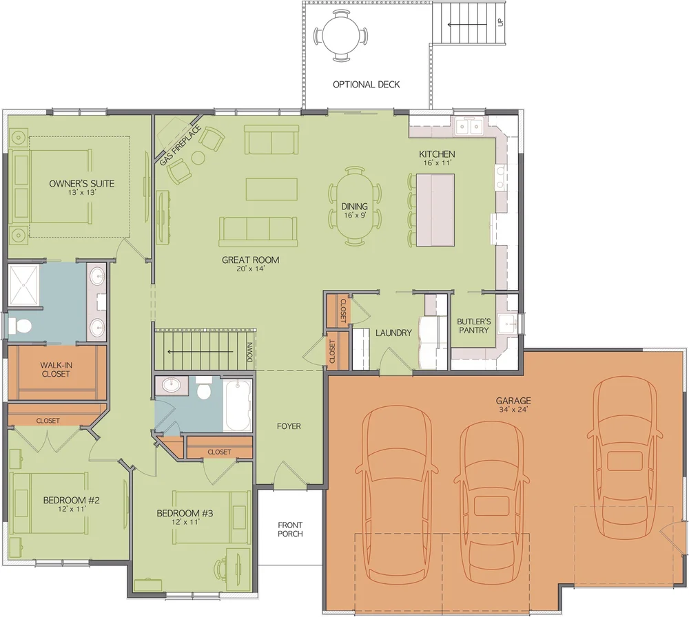 Azalea H2 Plan — Denyon Homes