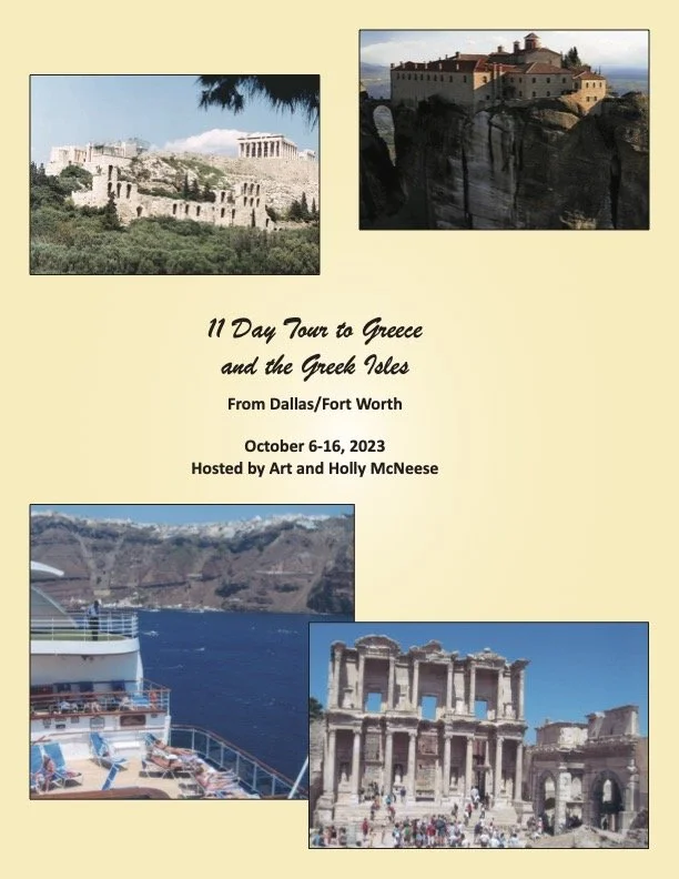 Upcoming Tours — Fowler Tours