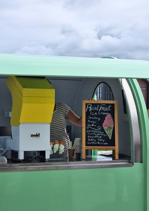 Ice Cream Cart Hire Packages | Real Fruit Ice Cream for Events NZ — Swirl Blends Real Fruit Ice ...