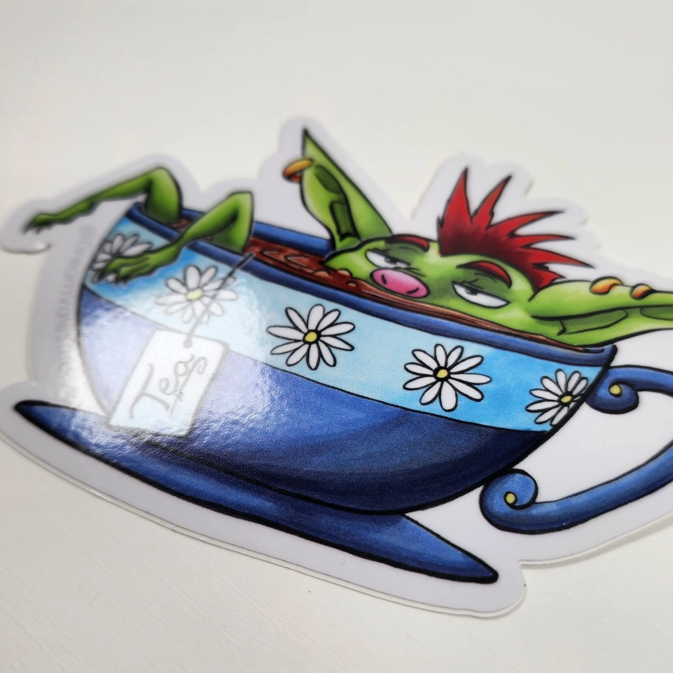 Tea Goblin Vinyl Sticker — The Diced Apple