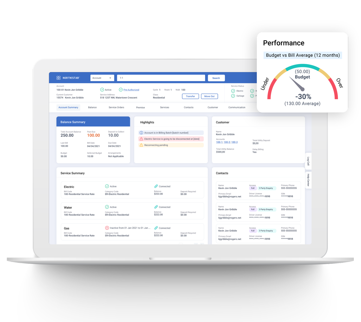 Customer Information & Billing — NorthStar