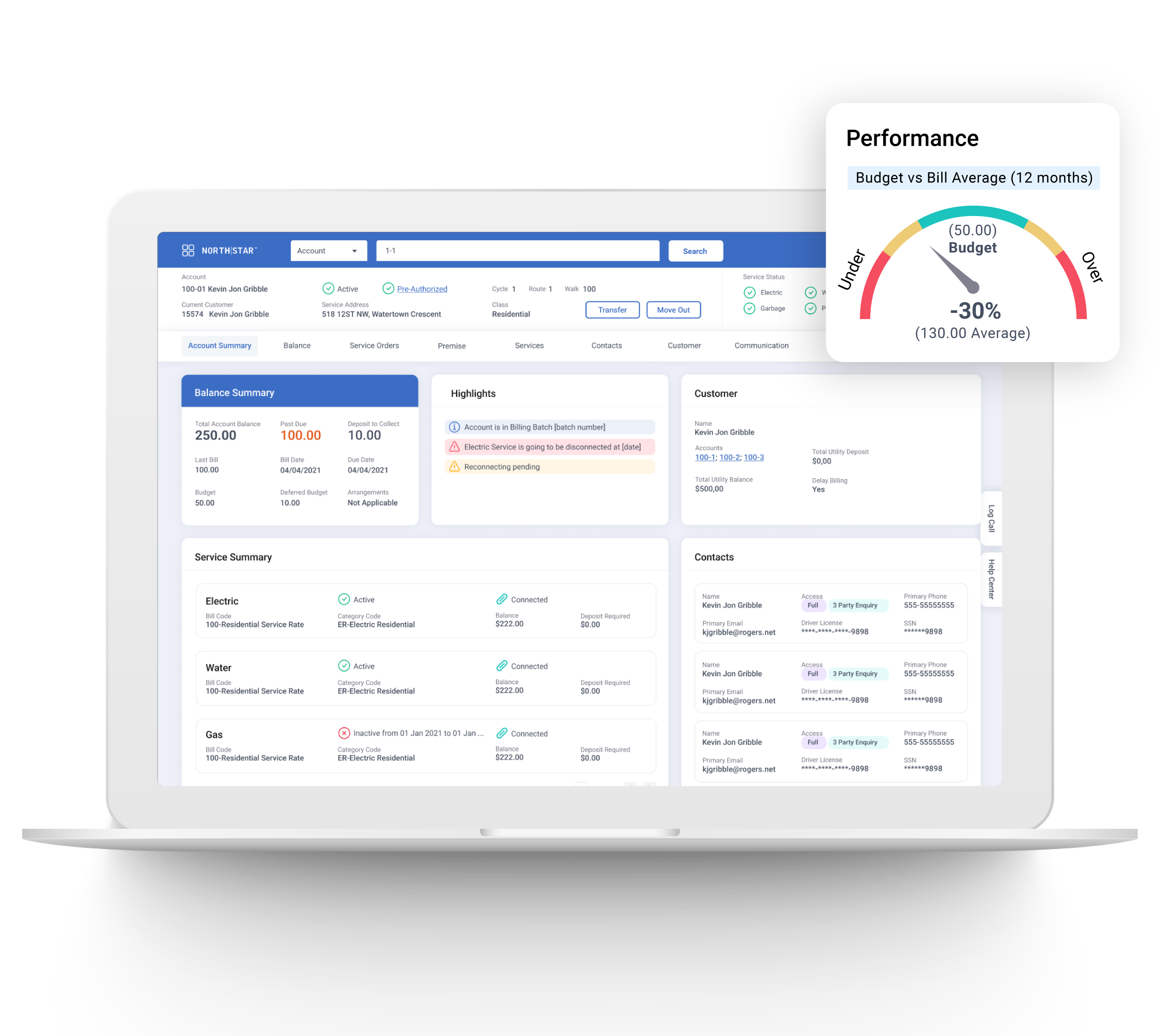 Customer Information & Billing — NorthStar