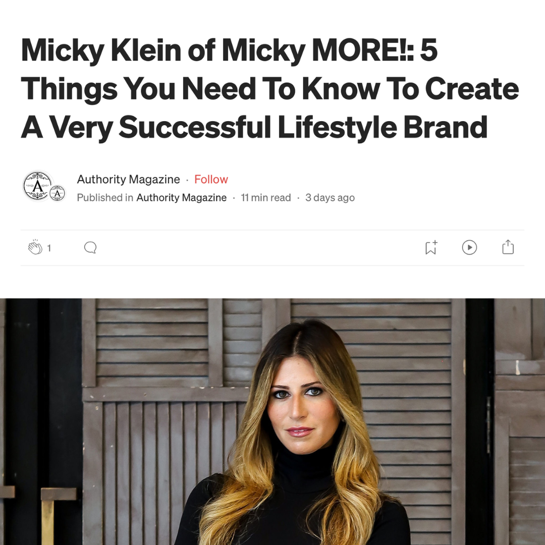 Press — MORE! by Micky