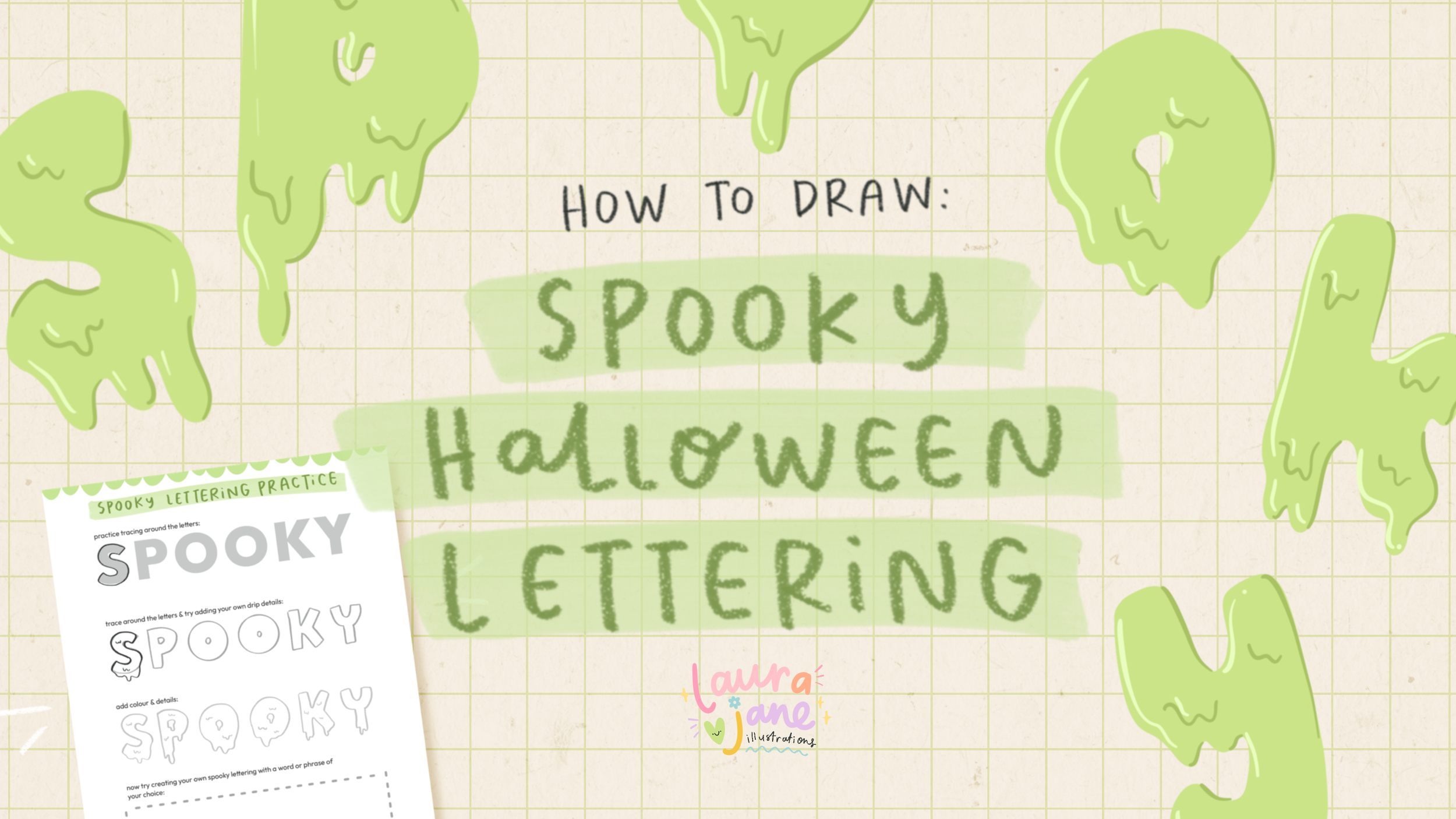 How to Create Spooky Halloween Lettering: Easy Guide — Laura Jane ...