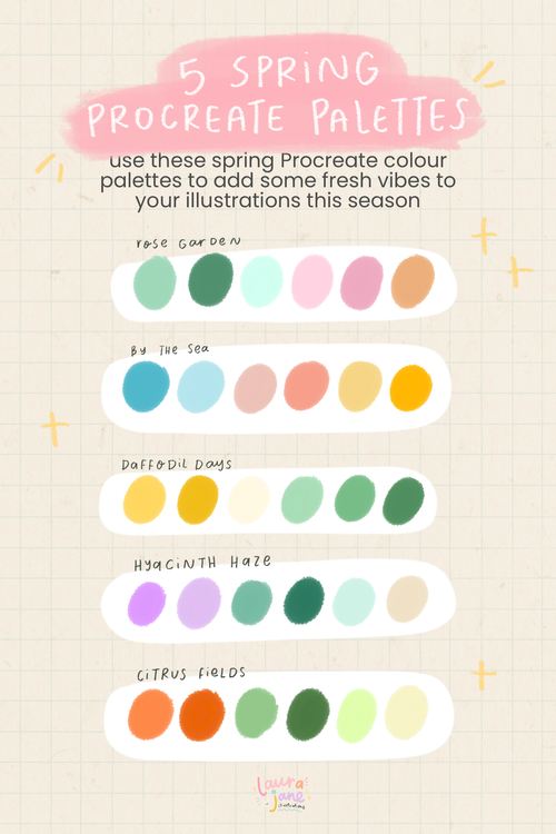Elevate Your Art with These 5 FREE Spring Procreate Colour Palettes ...
