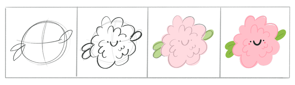 Learn How to Draw Adorable Spring Flowers: Step-by-Step Guide — Laura ...