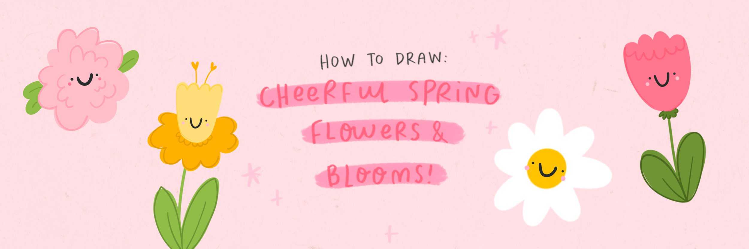 Learn How to Draw Adorable Spring Flowers: Step-by-Step Guide — Laura ...