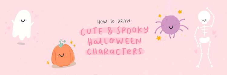 How to Draw Cute & Spooky Halloween Characters - Free Printable Drawing ...