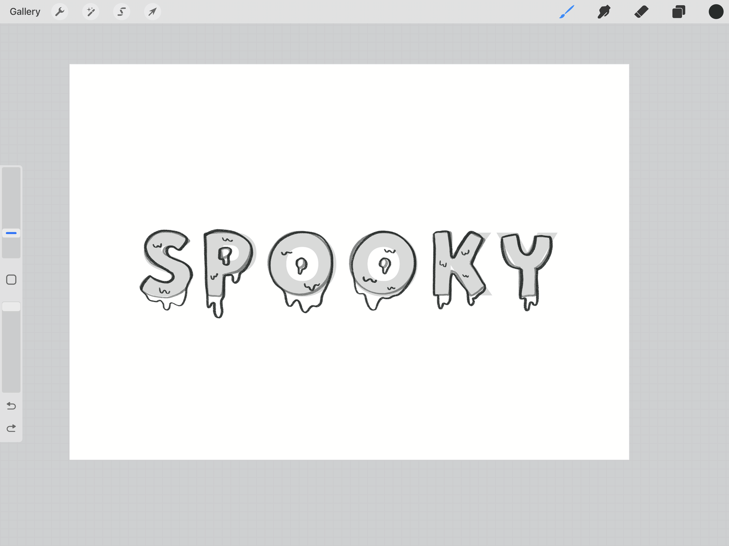 How to Create Spooky Drippy Halloween Lettering + Free Practice Guide ...