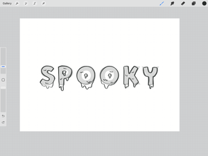 How to Create Spooky Drippy Halloween Lettering + Free Practice Guide ...