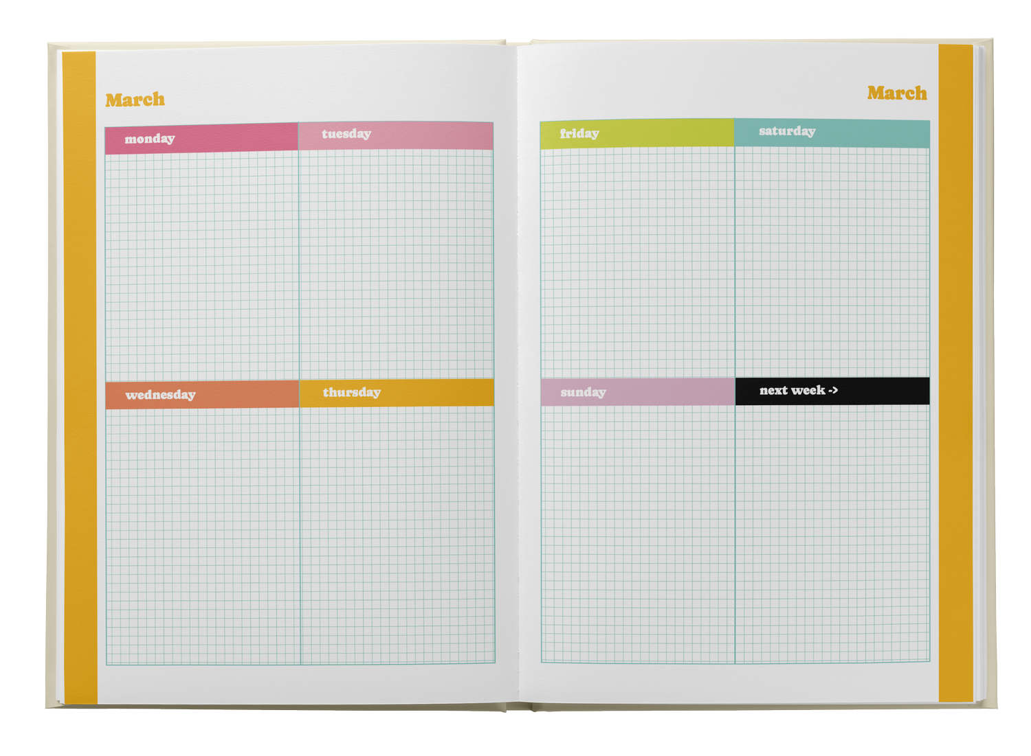 Bright & Colorful Undated Planner Collection | Inspire Your Daily ...