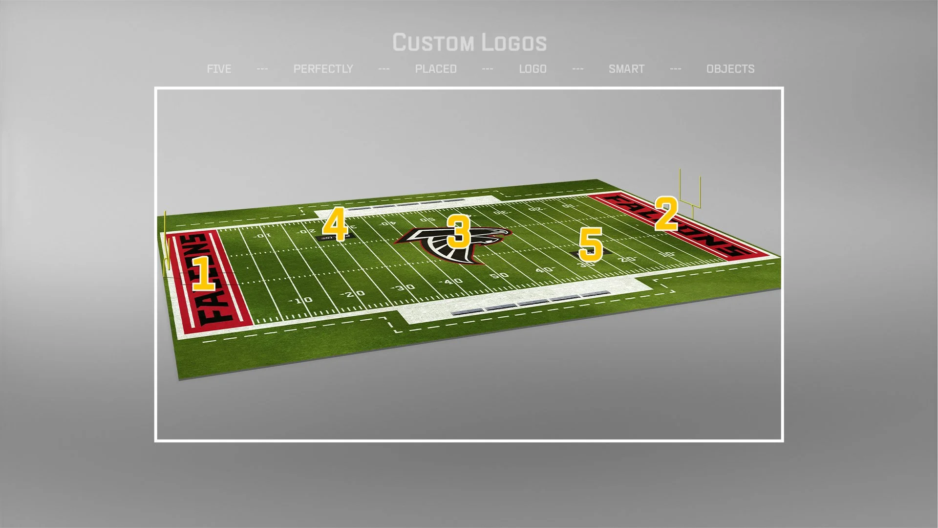 ProLine Football Field Mockup Template for Photoshop - Two Views ...