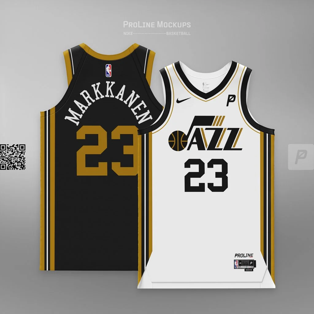 ProLine Basketball Jersey Mockup Template for Photoshop - Vintage Front ...