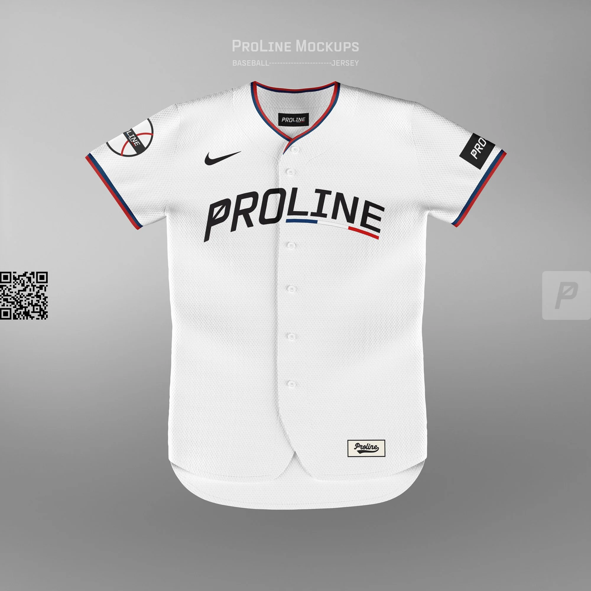 ProLine Baseball Jersey Mockup Template for Photoshop - Back Hanging ...