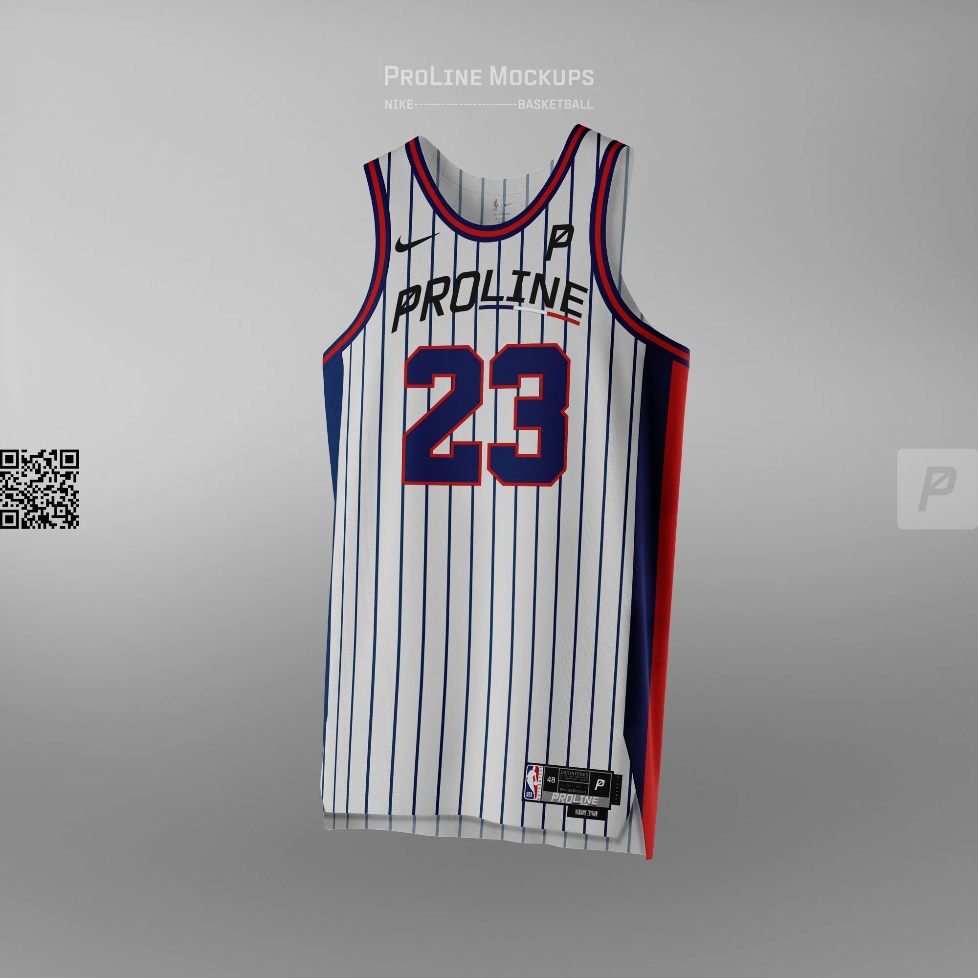 ProLine Basketball Jersey Mockup Template for Photoshop - Front and Back Flat View — ProLine Mockups