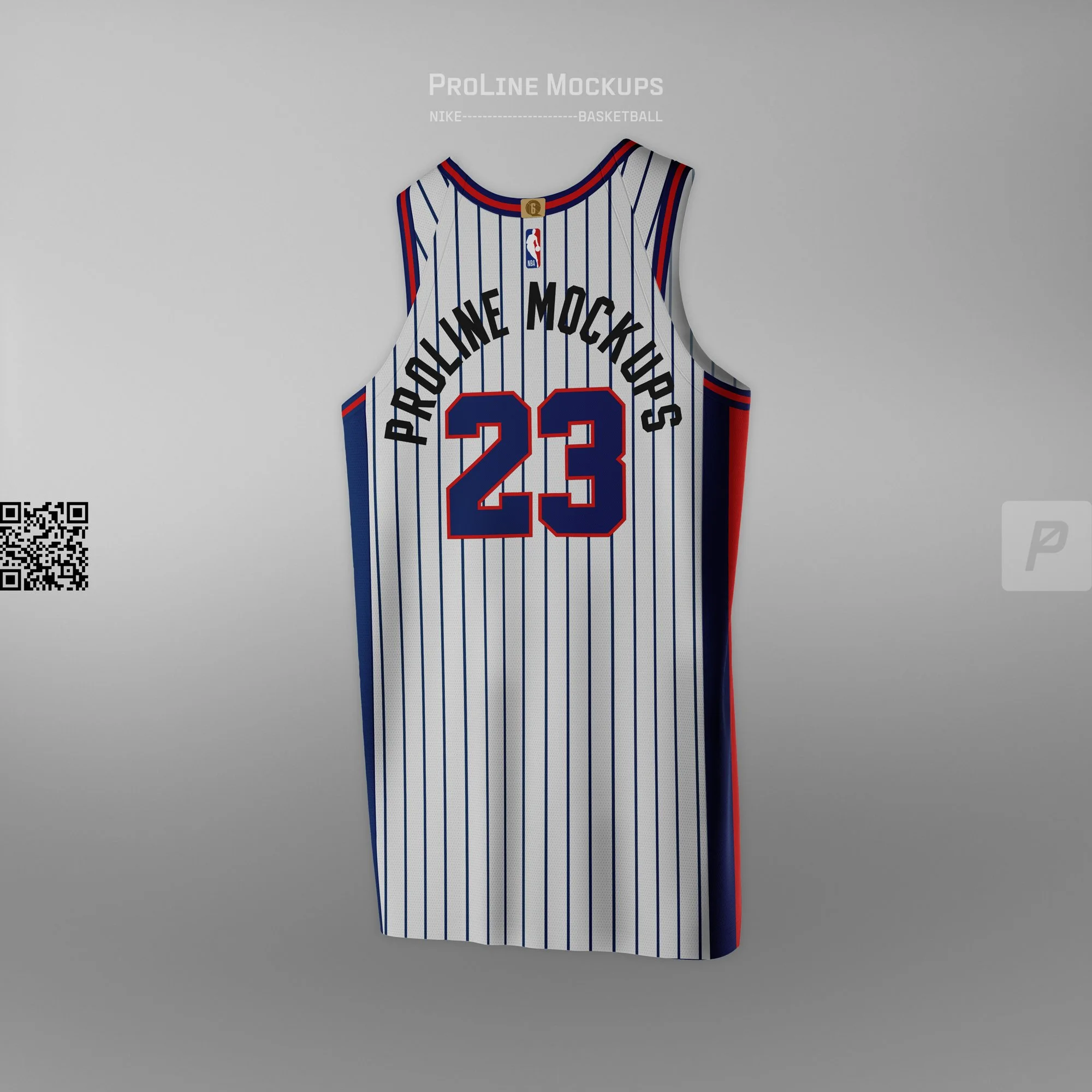 ProLine Basketball Jersey Mockup Template for Photoshop - Front and ...