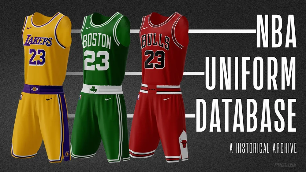 NBA Uniform Database — ProLine Mockups