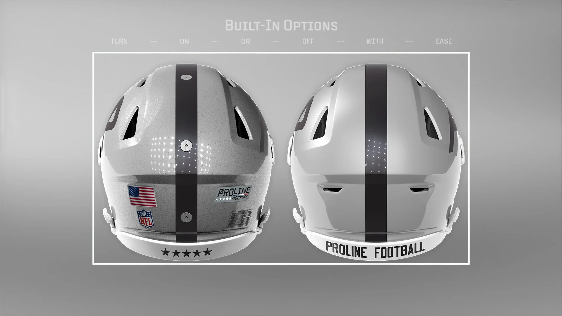 ProLine SpeedFlex Helmet Mockup Template for Photoshop - Back View ...