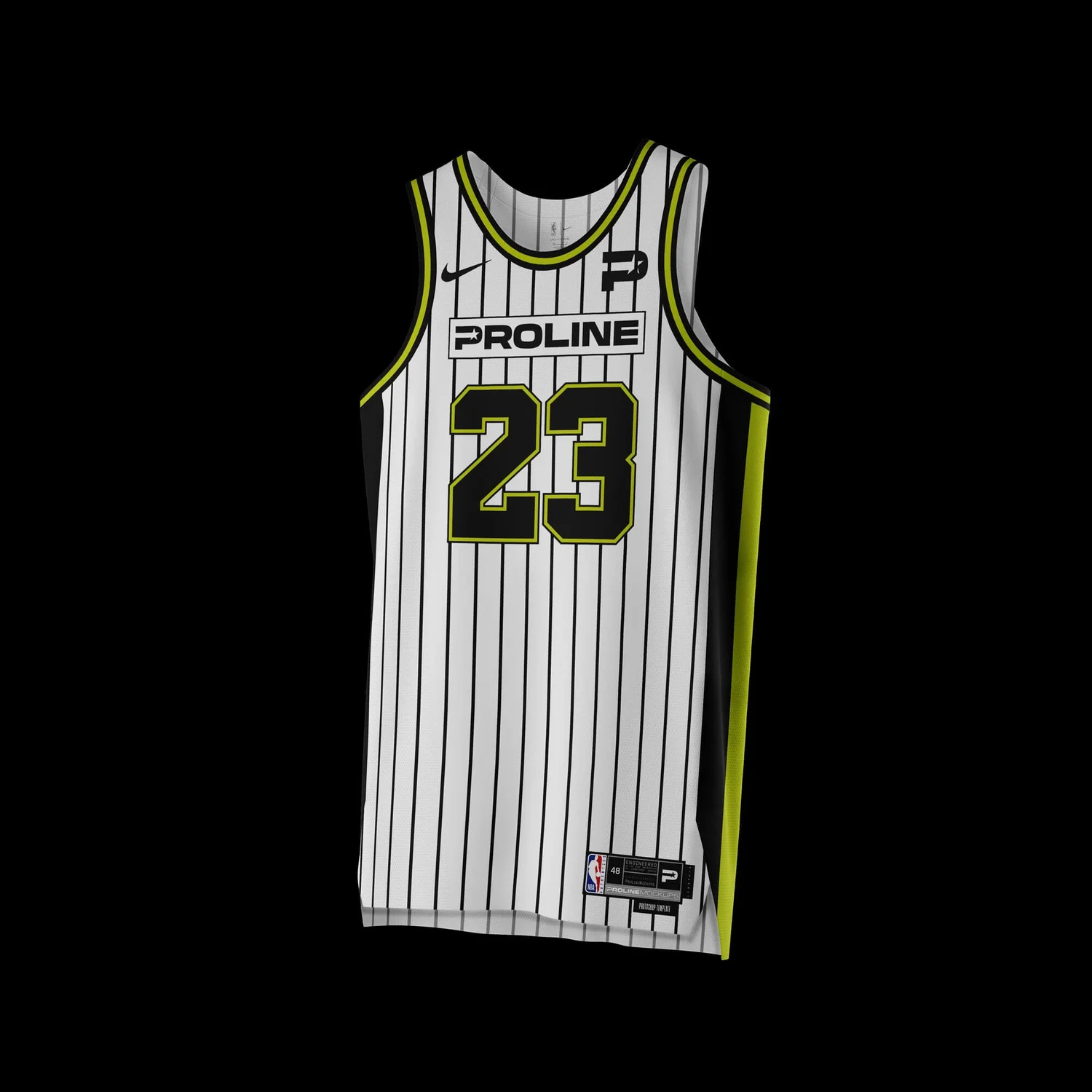 ProLine Basketball Jersey Mockup Template for Photoshop - Front and ...