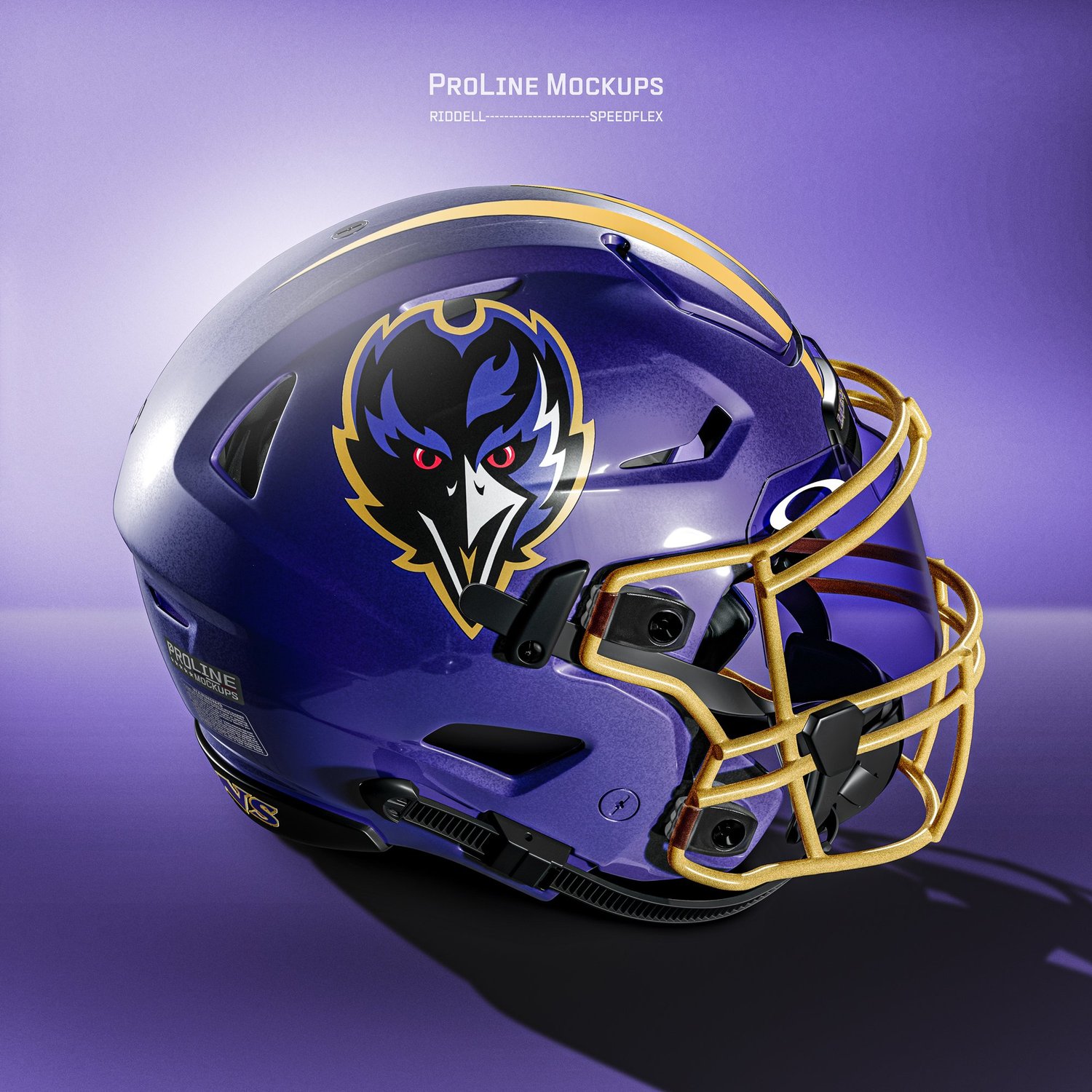 Mocked Up: Baltimore Ravens Purple Alternate Helmet — ProLine Mockups