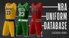 NBA Uniform Database — ProLine Mockups