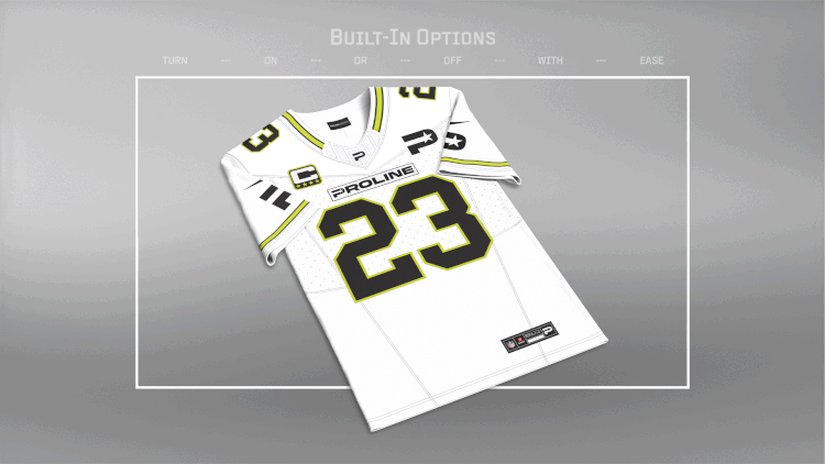 ProLine Football Jersey Mockup Template for Photoshop - Front Lay Down ...